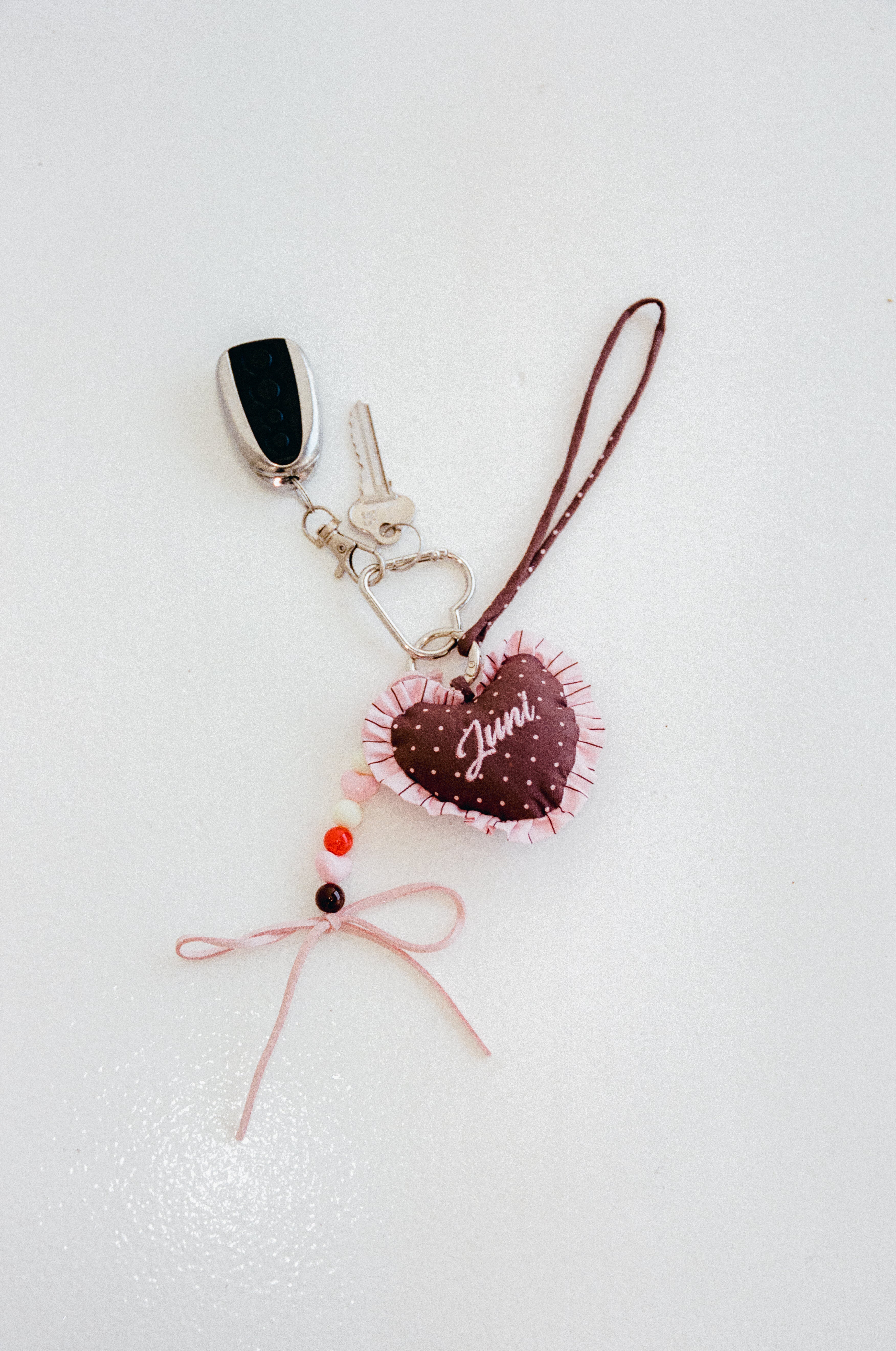 Heart Bag Charm - Cocoa Spot *Pre-Order – The Wholesome Store