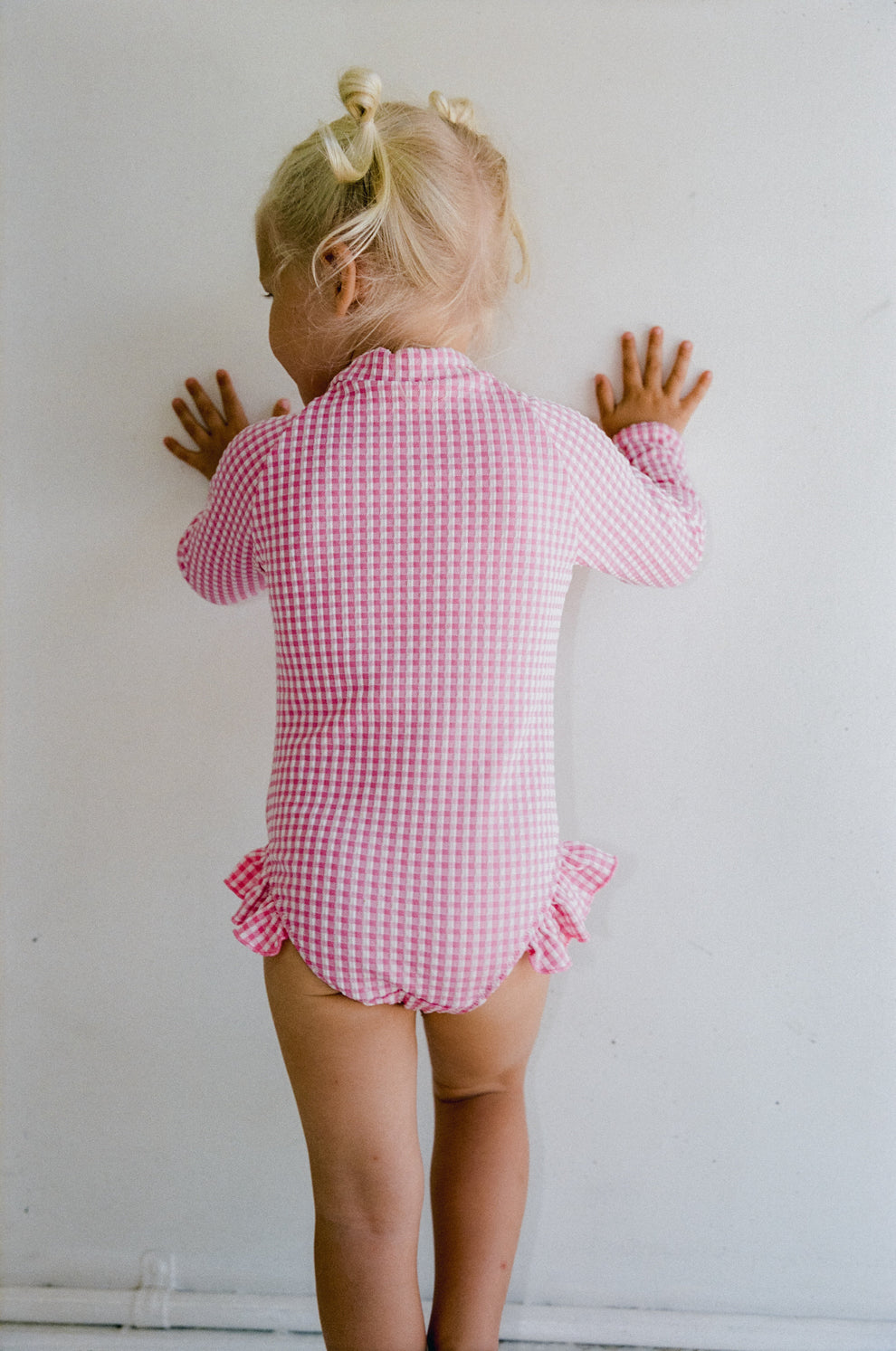 Letty Long Sleeve One Piece - Strawberry Gingham – The Wholesome Store