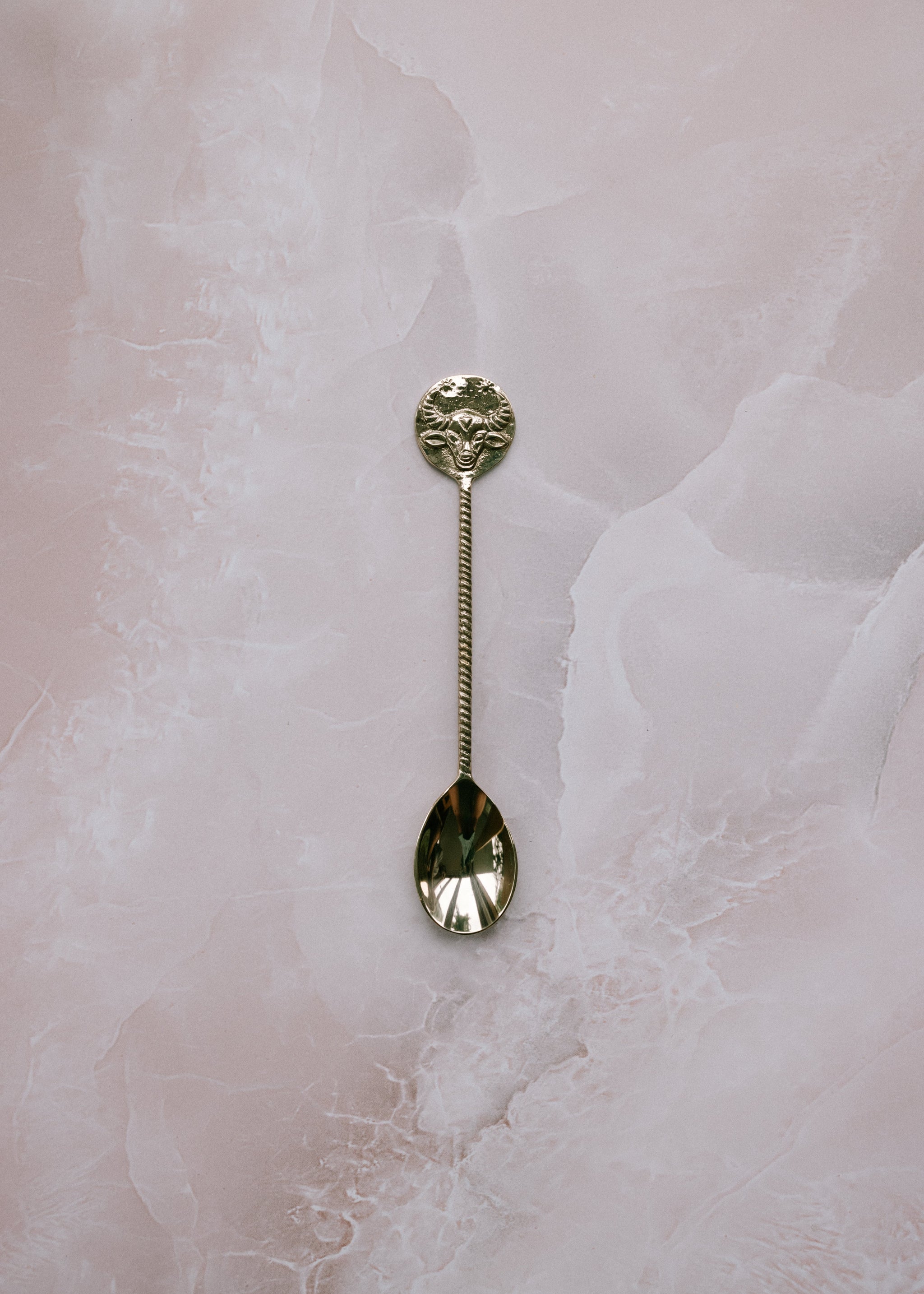 Zodiac Brass Dessert Spoons – The Wholesome Store