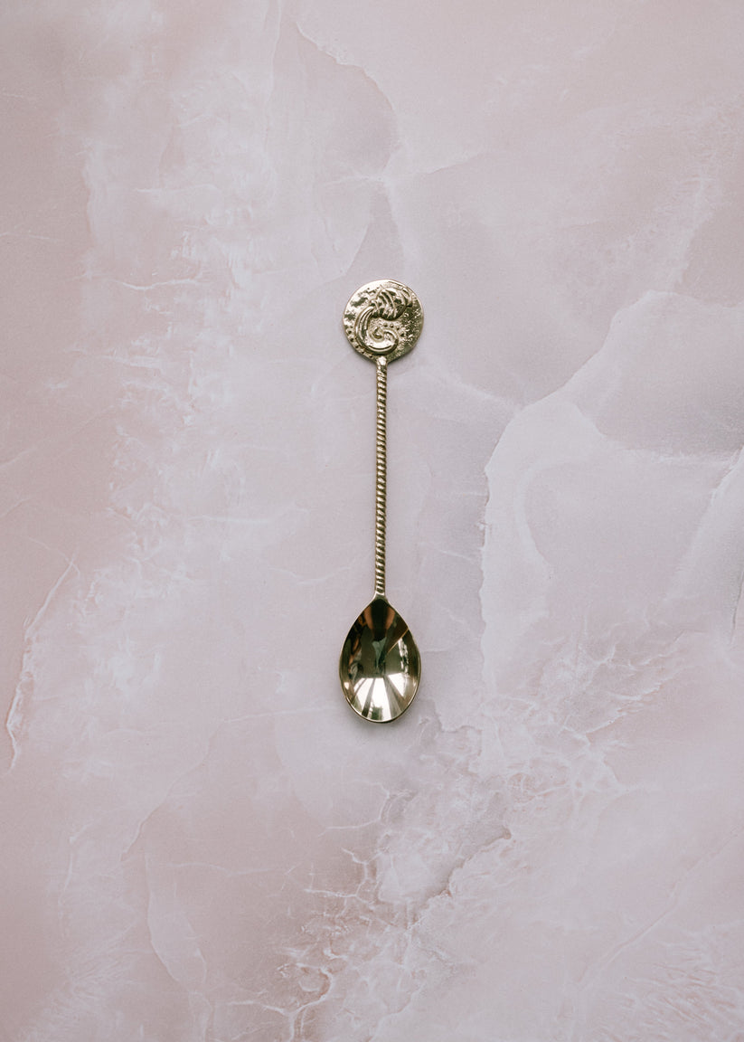 Zodiac Brass Dessert Spoons – The Wholesome Store